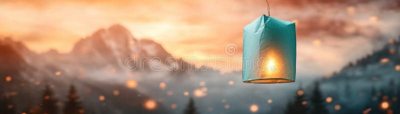 Winter Solstice Celebration Illuminated Paper Lanterns Ascend into the ...