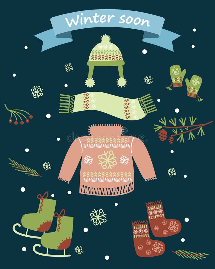 Winter tree. stock vector. Illustration of design, botanical - 16235238