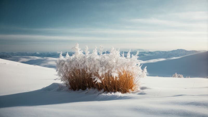 Winter space of snow stock illustration. Illustration of horizon ...