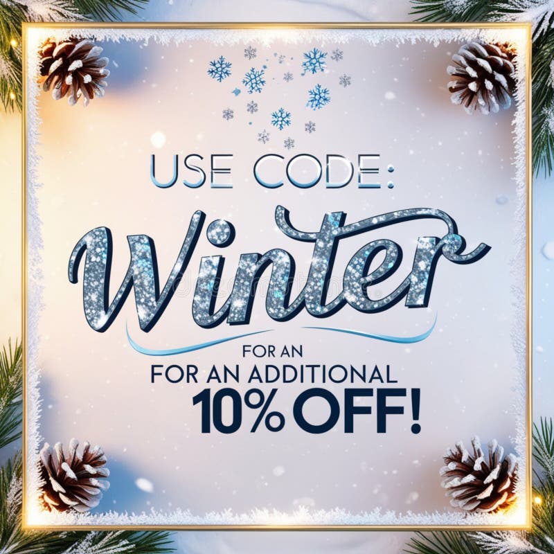 Winter Special Discount Promo Poster Stock Illustration - Illustration ...