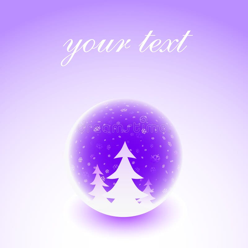 Winter sphere illustration stock vector. Illustration of outdoors - 7317415