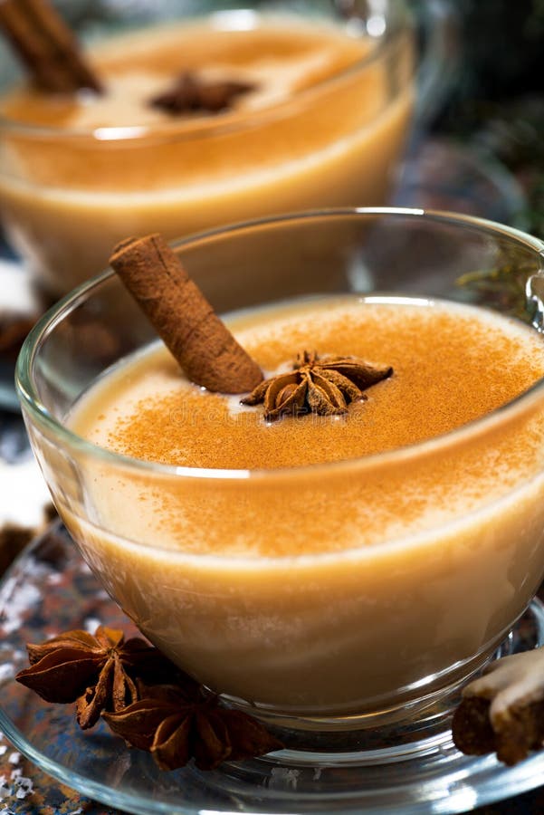 Winter Spicy Masala Tea and Gingerbread, Vertical Closeup Stock Photo ...