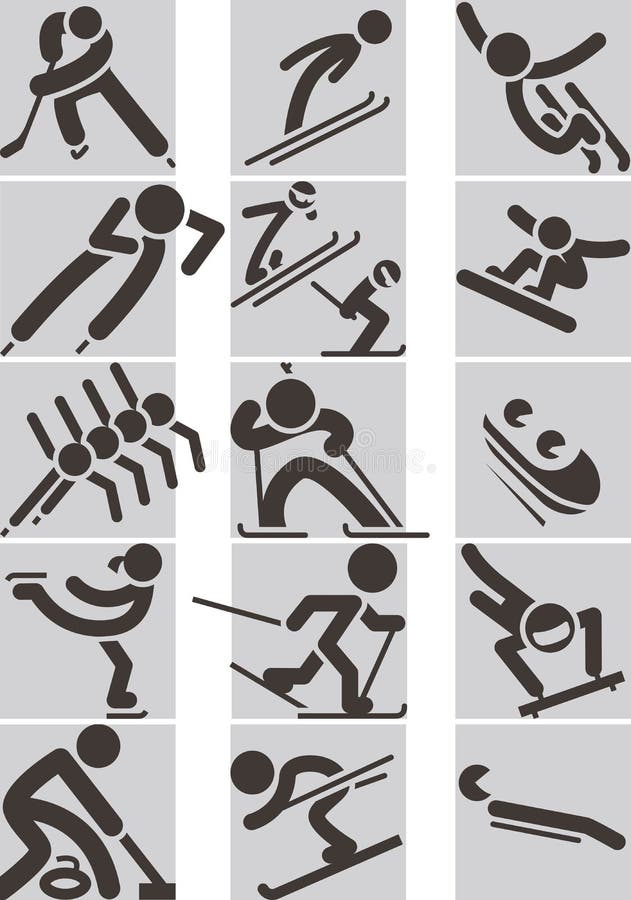 Pictogram with Sport Activities Stock Vector - Illustration of ...