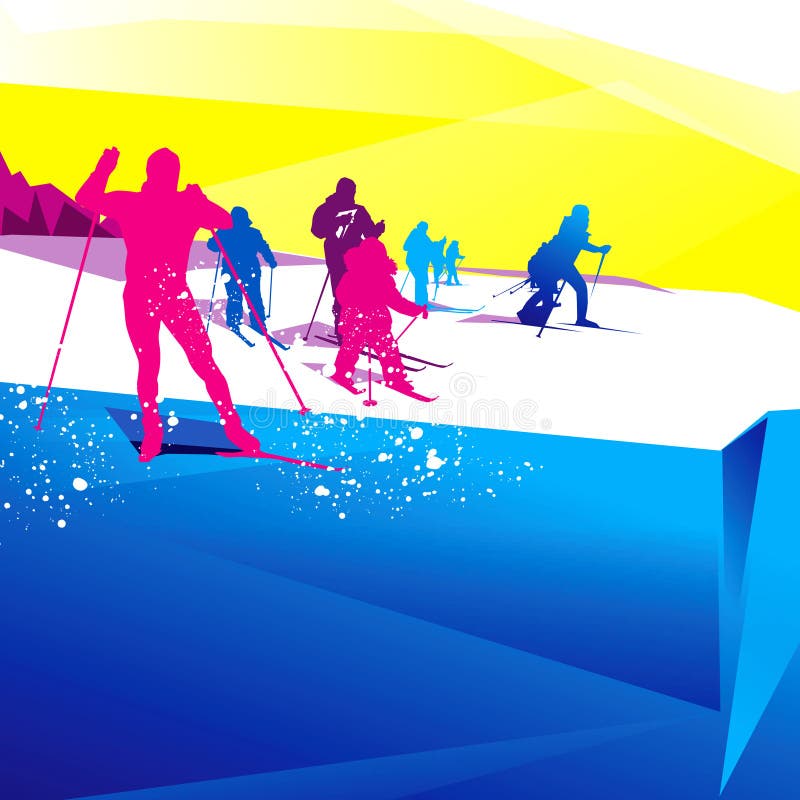 Winter sport stock illustration. Illustration of blue - 86320640