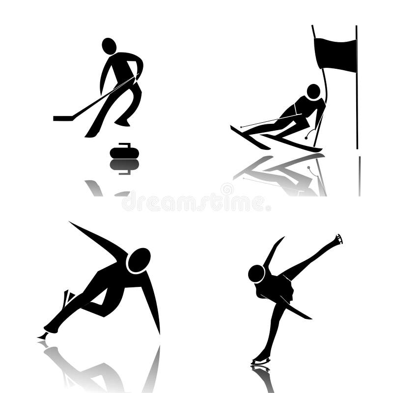 Winter Olympic Sports Icons Stock Illustrations – 214 Winter Olympic ...