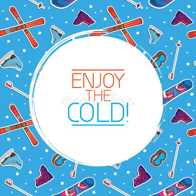 Winter sports background. stock vector. Illustration of sports - 47365054