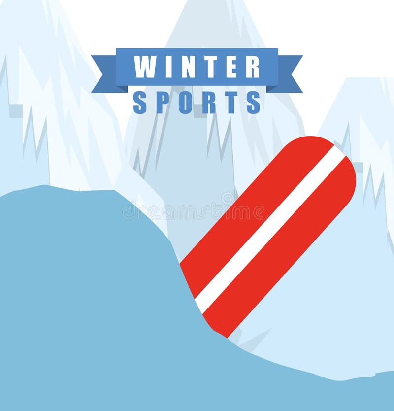 Winter sports design stock vector. Illustration of graphic - 63090201