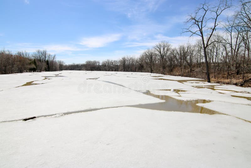 Between winter and spring stock image. Image of thaw - 90466837