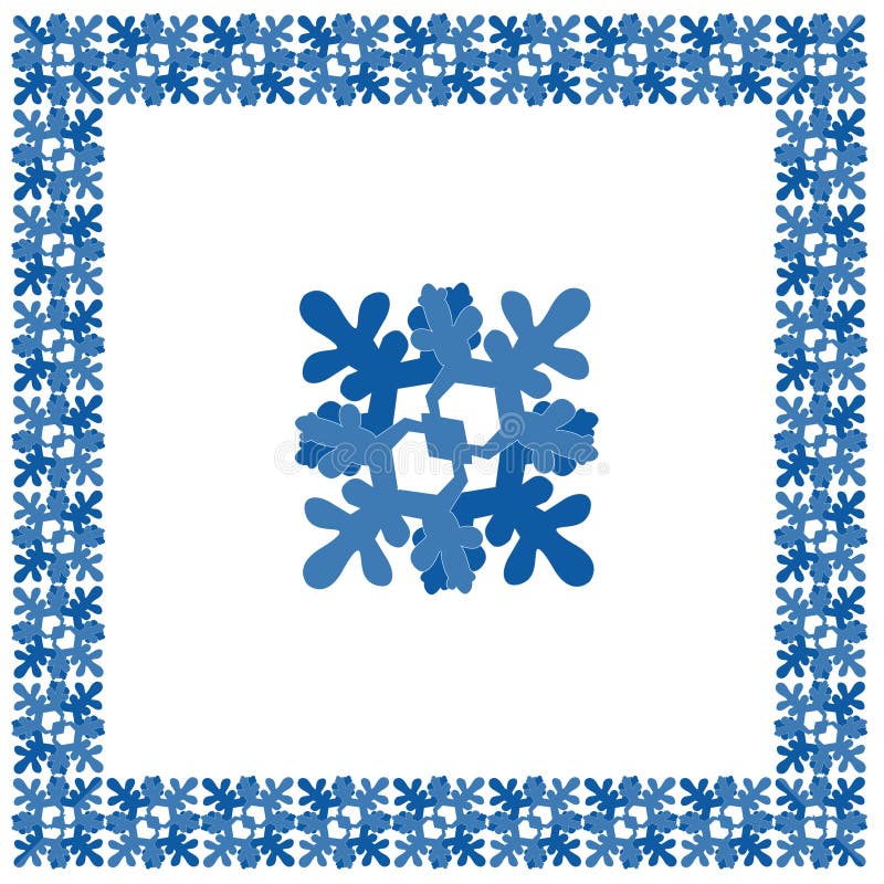 Winter square ornament stock vector. Illustration of frame - 44179627