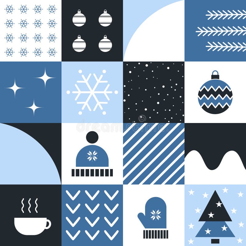 Winter Square Pattern Stock Illustrations – 77,460 Winter Square ...