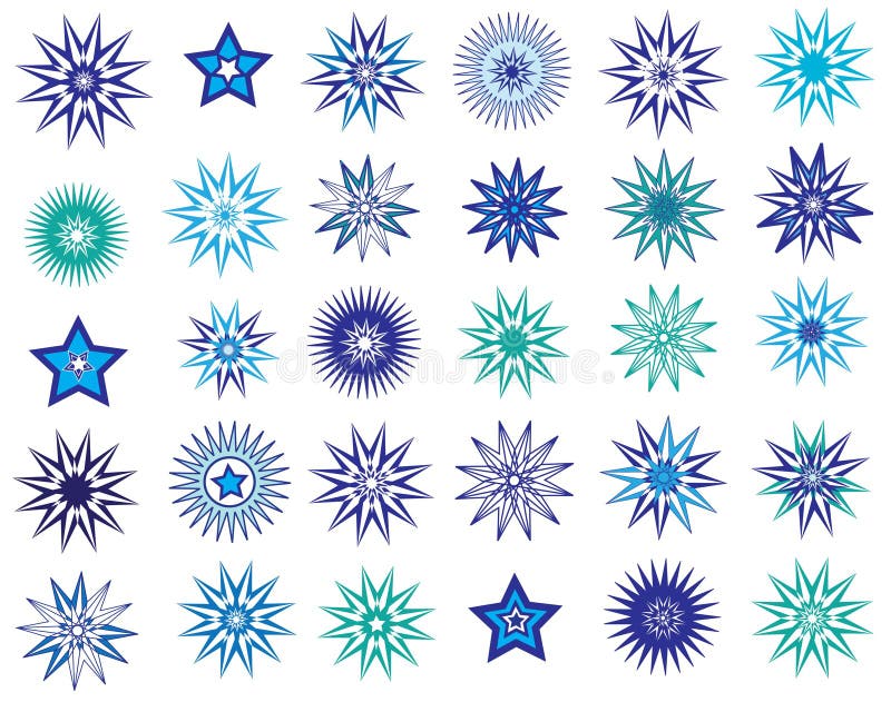 Winter stars stock vector. Illustration of christmas - 11849984