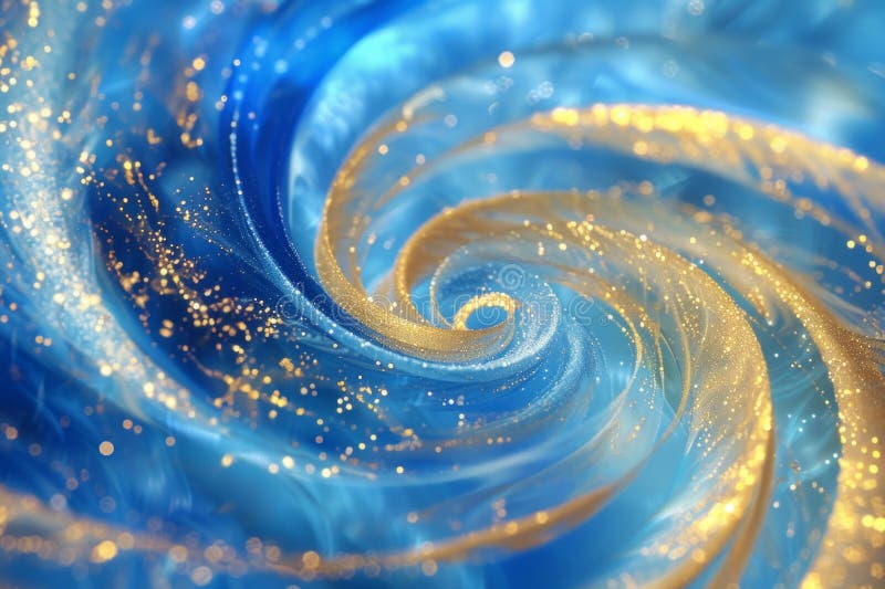 Winter Storm. Abstract Blue Sparkles on Dark Background Stock Photo ...