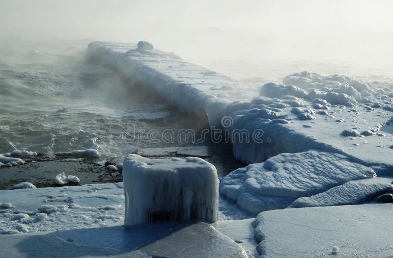 Winter storm seascape stock photo. Image of wave, coast - 12731466