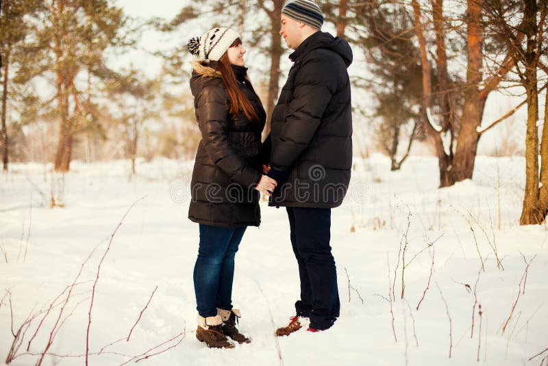 Winter stroll stock photo. Image of caucasian, human - 38977736