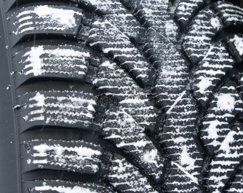 Winter Studded Tire Background. Winter Car Tires Texture Background ...