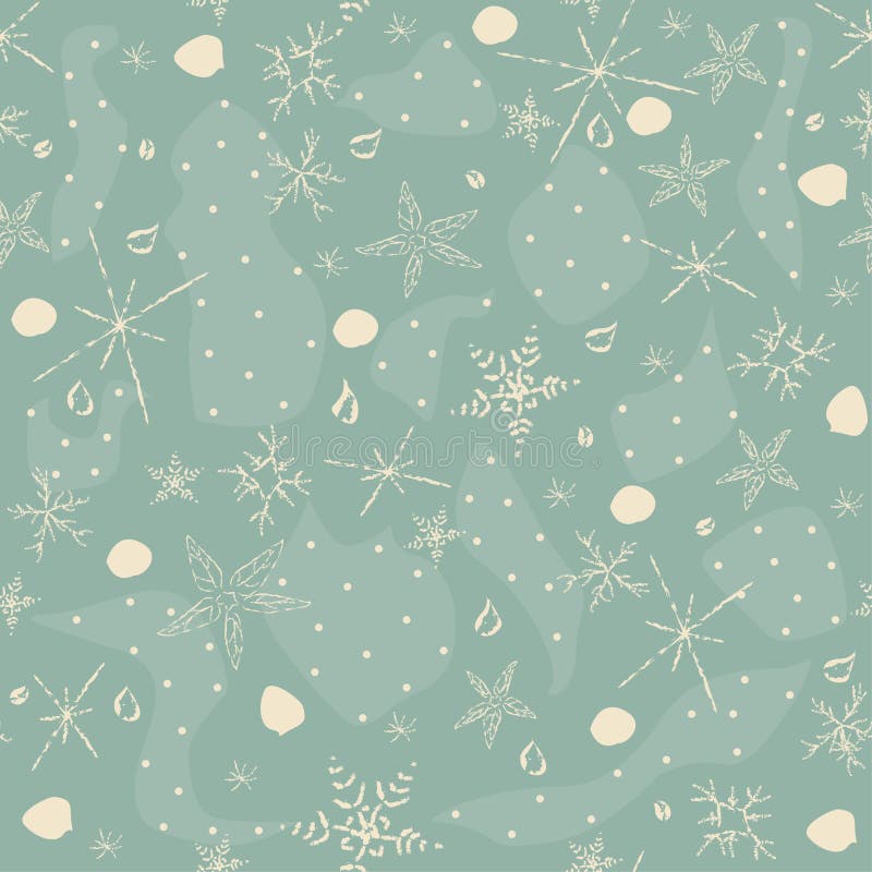 Winter Subtle Seamless Background Stock Illustration - Illustration of ...