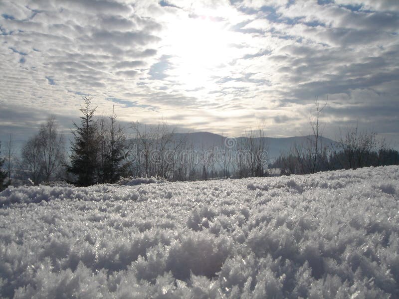 Winter sun stock photo. Image of travel, landscape, clouds - 4039738