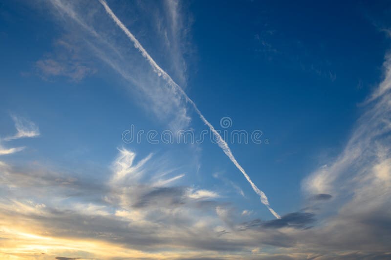 Winter Sunset Sky with Clouds in Northern Cyprus 2 Stock Photo - Image ...