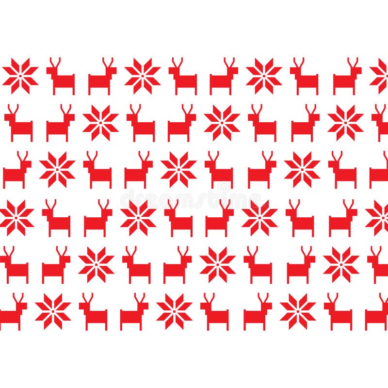 Winter Sweater Design with Deer and Snowflake Stock Illustration ...