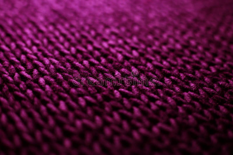 Purple Knitting Wool Texture Background Stock Image - Image of abstract ...