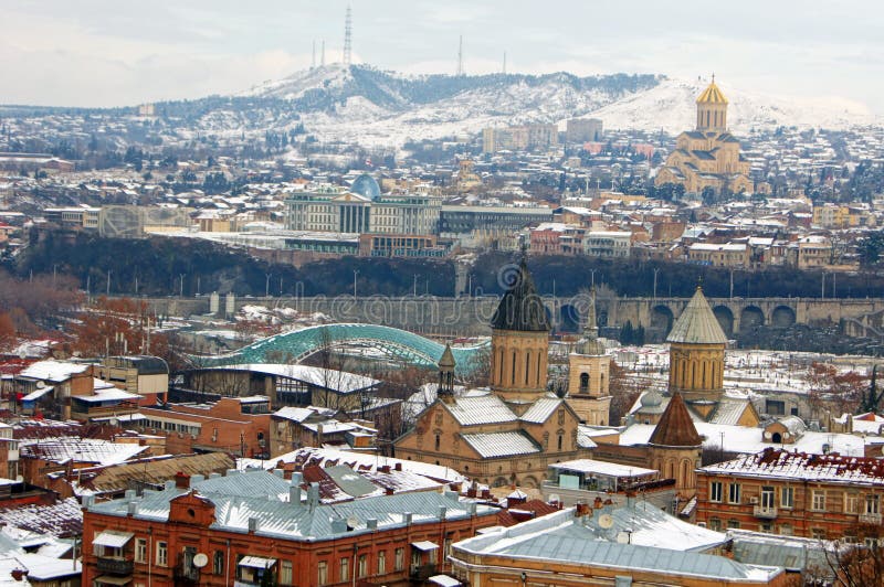 Winter in Tbilisi stock image. Image of georgia, cool - 23118685