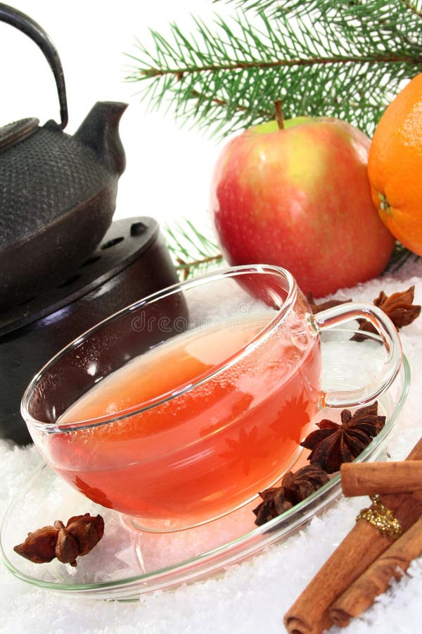 Winter tea stock photo. Image of brew, cinnamon, star - 17122874