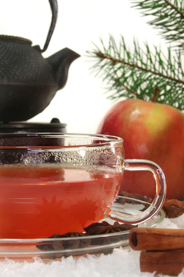 Winter tea stock photo. Image of cinnamon, fruit, orange - 17122876