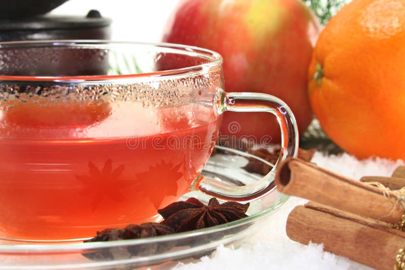 Winter tea stock photo. Image of apple, cinnamon, orange - 17139866