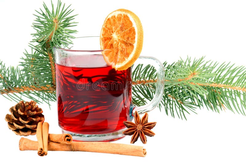 Winter tea stock photo. Image of tannenzweig, winter - 22475330