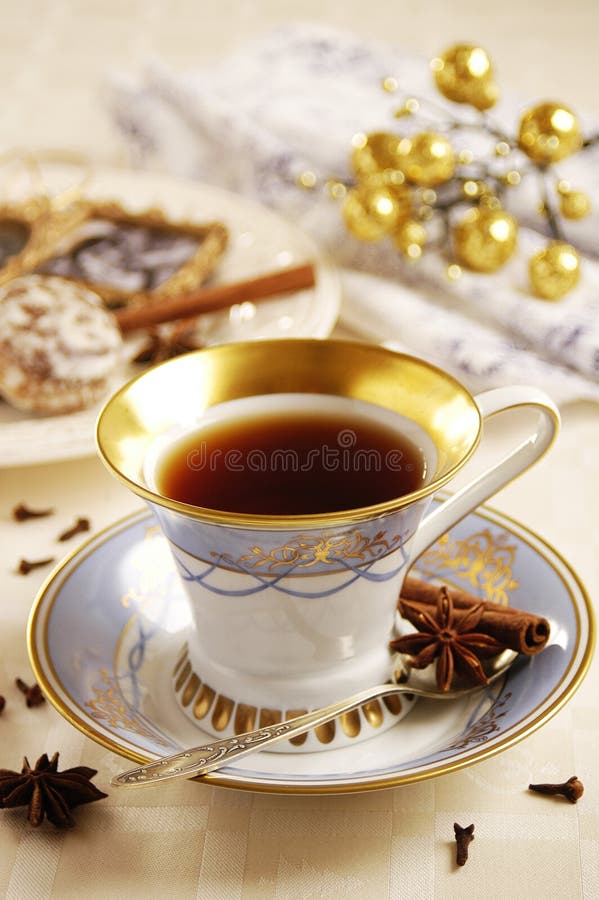 Winter tea with spices stock photo. Image of decoration - 27680918