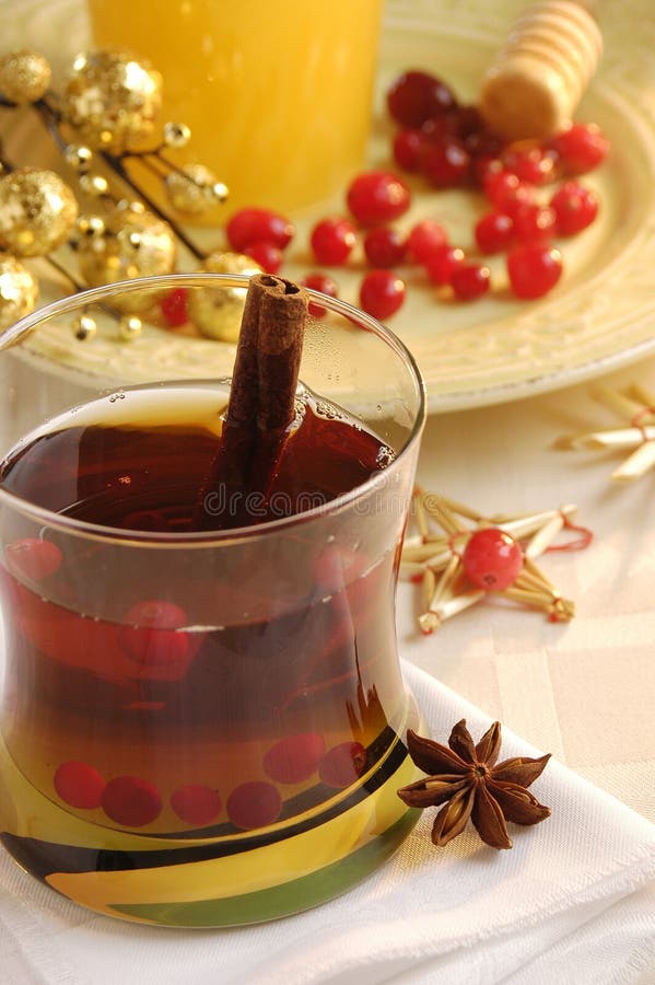 Winter tea with spices stock image. Image of sparkling - 27681035