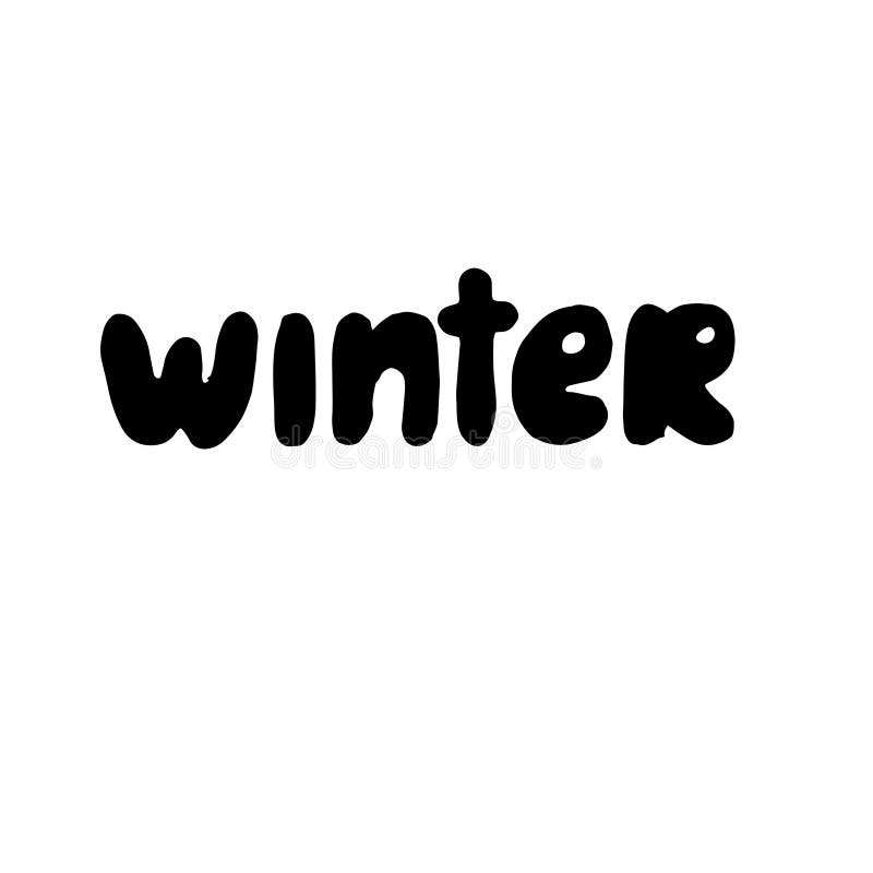 Winter. Winter Text, Word and Lettering. Winter Concept, Logo Template ...