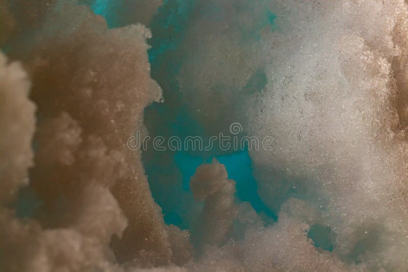 Winter Texture, Snow Background with Green Light Stock Image - Image of ...