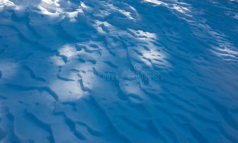 Winter Textures. Details of the Shapes that Winter Creates from Snow ...