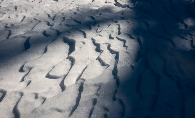 Winter Textures. Details of the Shapes that Winter Creates from Snow ...