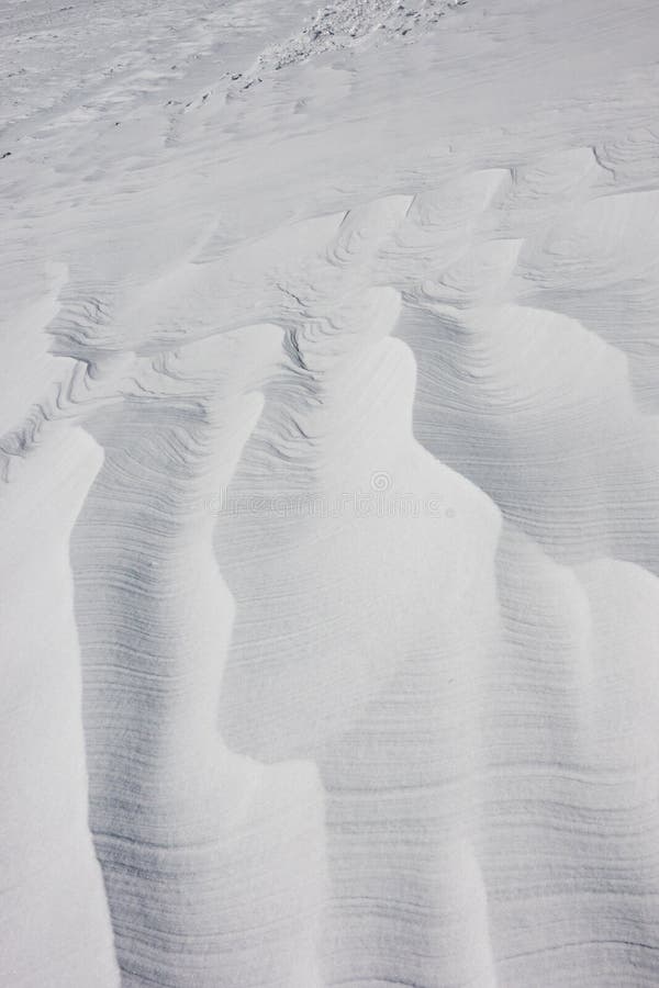 Winter Textures. Details of the Shapes that Winter Creates from Snow ...