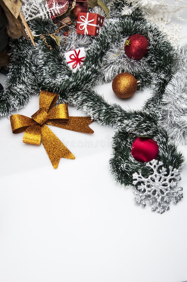 Winter Theme with Light Background Stock Photo - Image of silver, gold ...