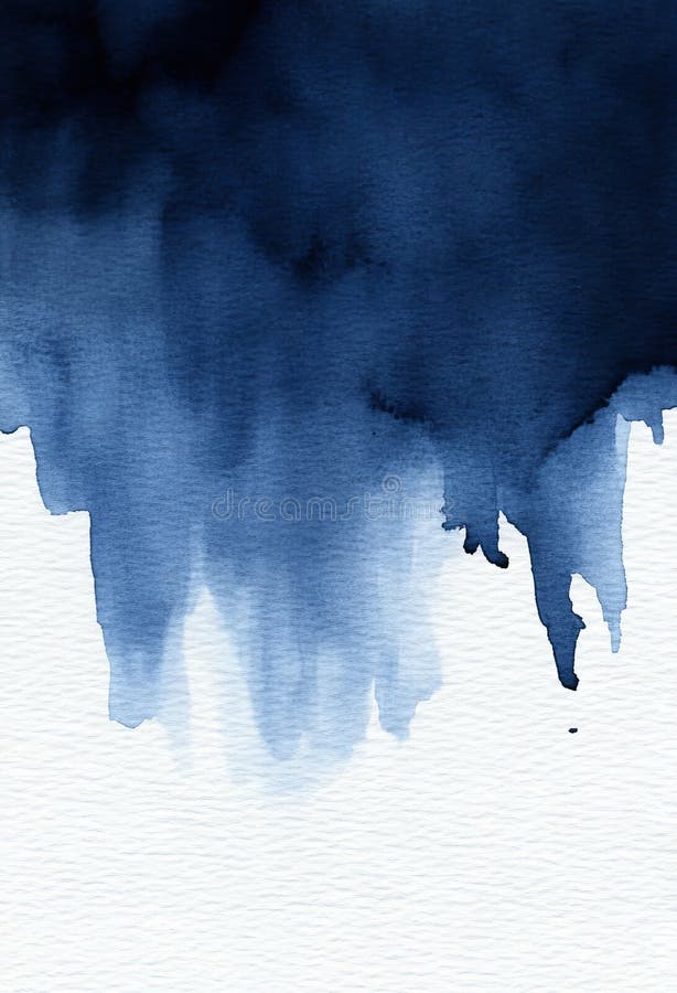 Winter-themed Abstract Background in Watercolor, Bordered by a Snow ...
