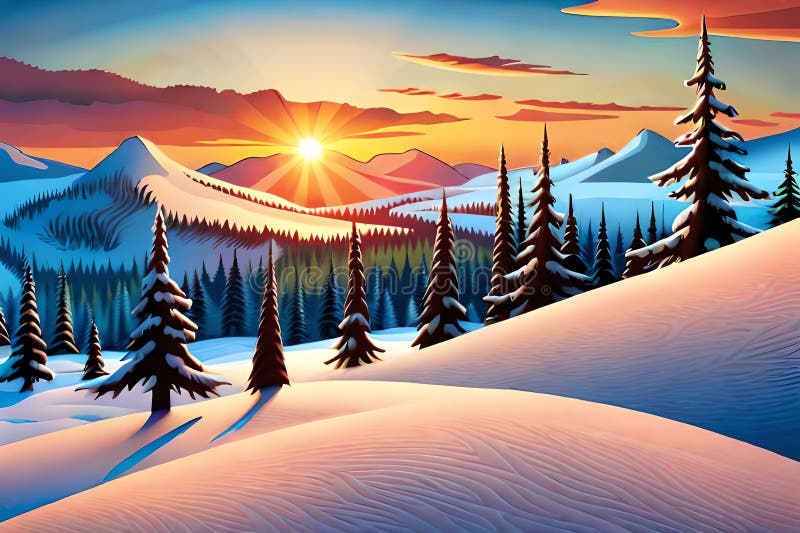 Winter Themed Wool Pattern, Creative Digital Illustration, Abstract ...