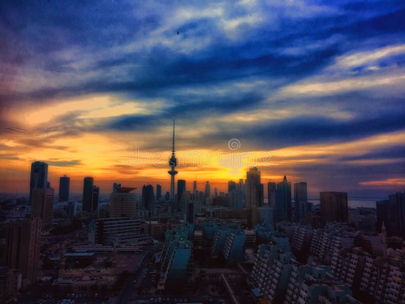 Kuwait City stock image. Image of kuwait, winter, city - 125942319