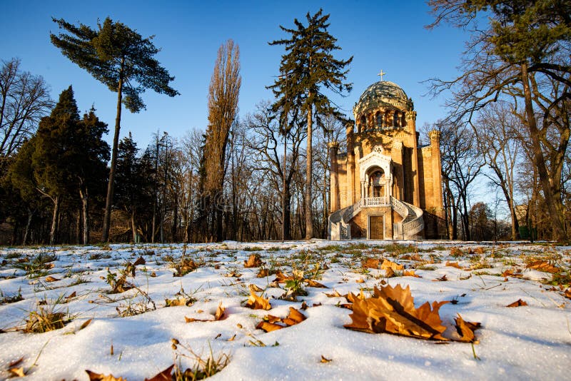 Winter Time in Stirbei Park , Buftea City , Romania Stock Image - Image ...