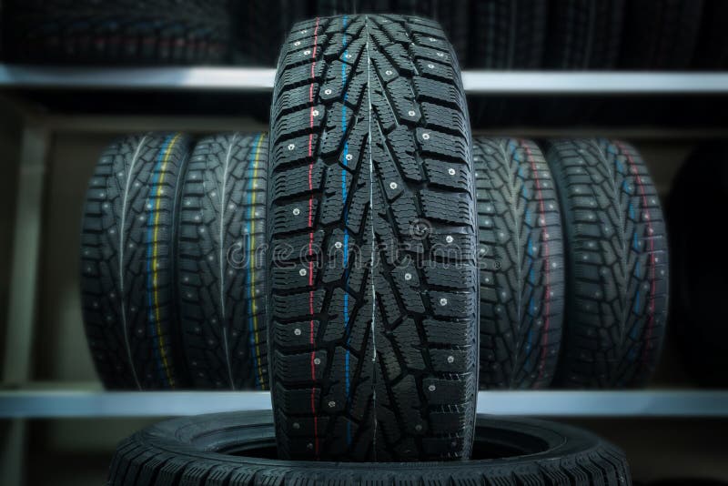 Studless Winter Tires Stack Stock Photo - Image of objects, stack: 62571654