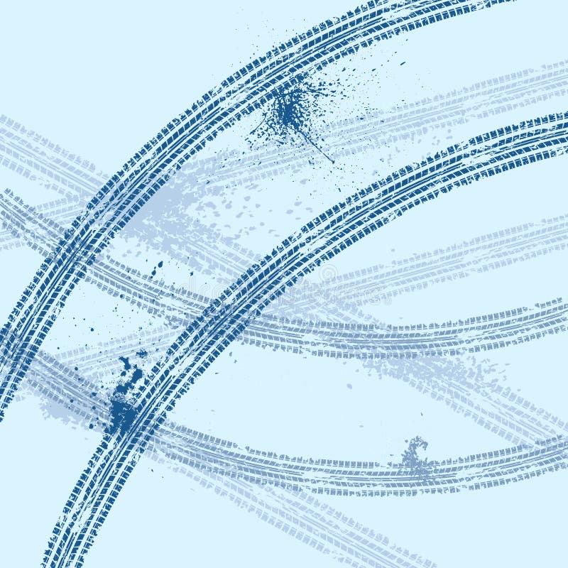 Background Blue Tire Tracks Stock Illustrations – 171 Background Blue ...