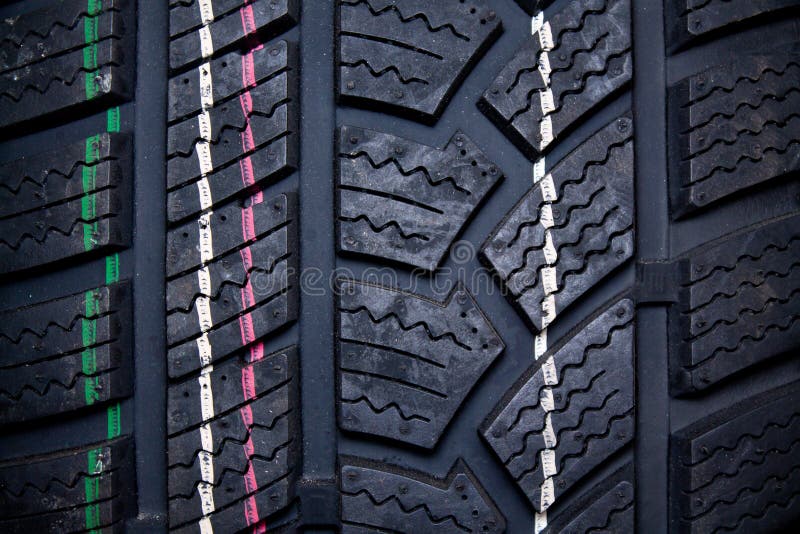 Winter Tire Tread Texture Closeup Stock Image - Image of white, pattern ...
