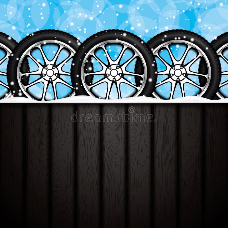 Winter tires stock vector. Illustration of clean, technology - 62244327