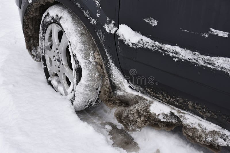 Driving in Severe Winter Conditions Stock Photo - Image of blizzard ...
