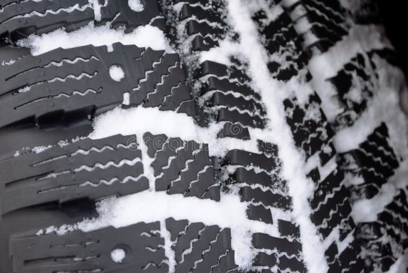 Winter tread in snow stock photo. Image of auto, drive - 17935818