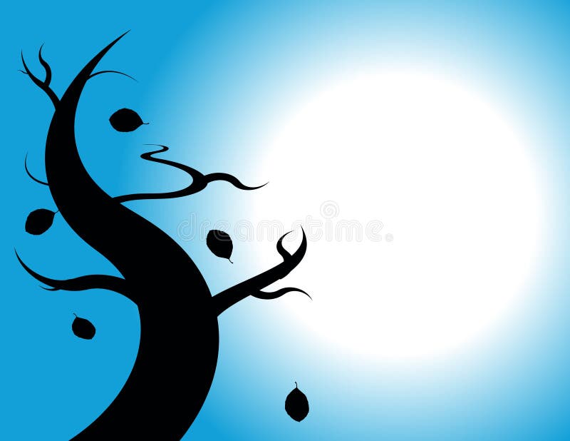Winter tree stock vector. Illustration of curl, circle - 1327302