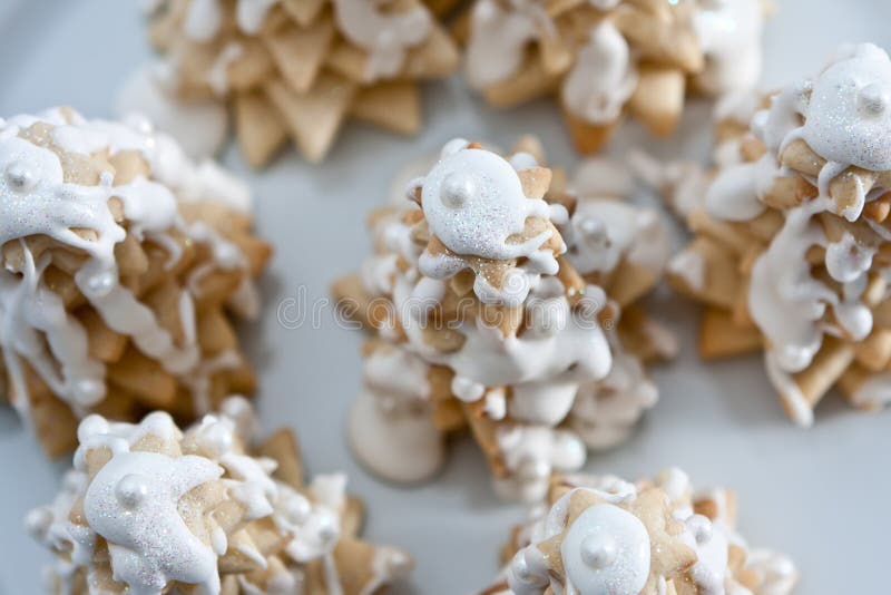 Winter tree cookies top stock image. Image of detail - 22806533