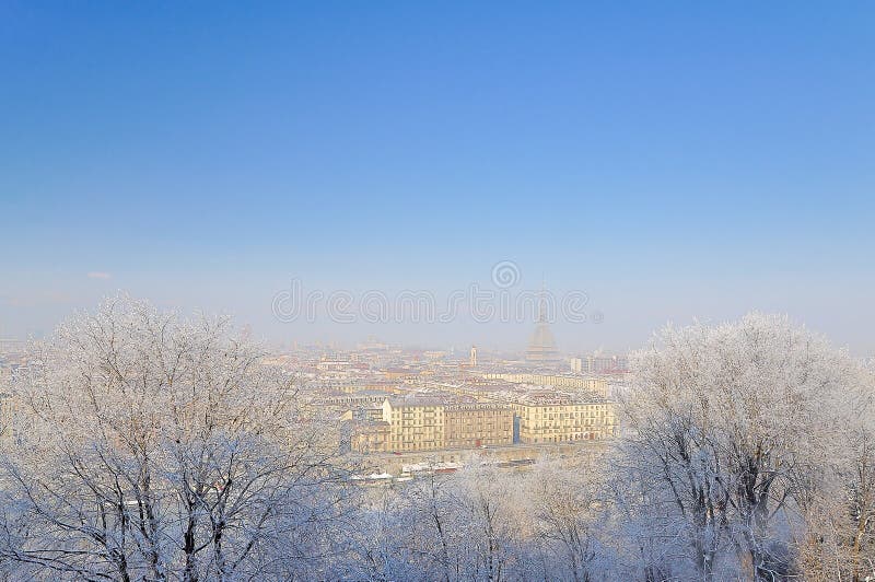 Winter in Turin. editorial photo. Image of piedmont, urban - 12255581